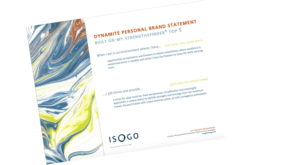 The Power of a Personal Brand Strengths Statement - Isogo